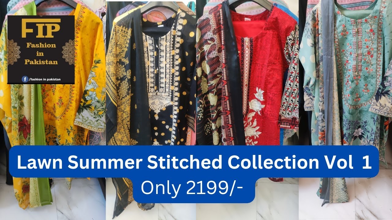 Lawn Summer Stitched Dresses Collection | By Fashions In Pakistan - YouTube