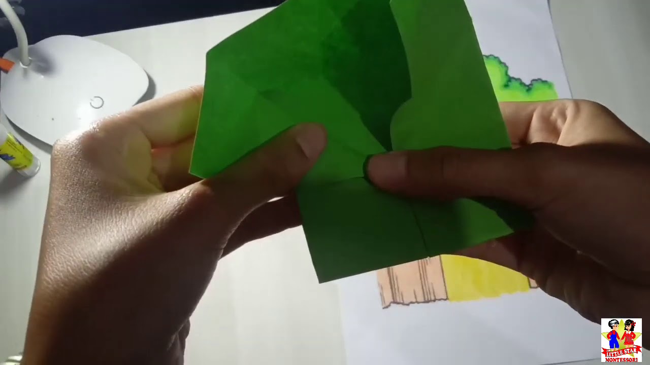 Melipat dan Menempel Origami - Tema Lingkungan (Rumah) - YouTube