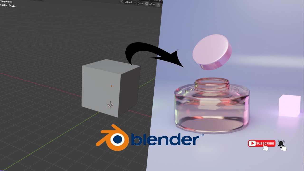 Beauty product design in #blender . Tutorial for beginners. - YouTube