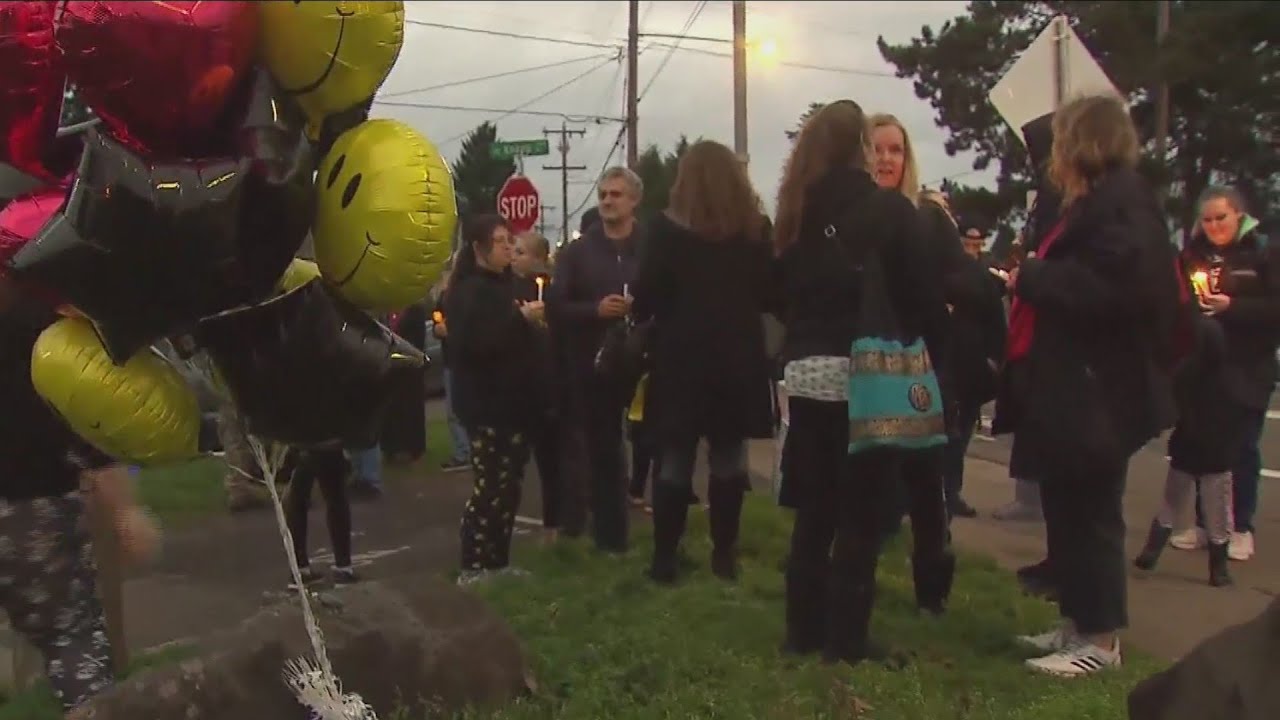 Vigil for Cody Denney held in SE Portland - YouTube