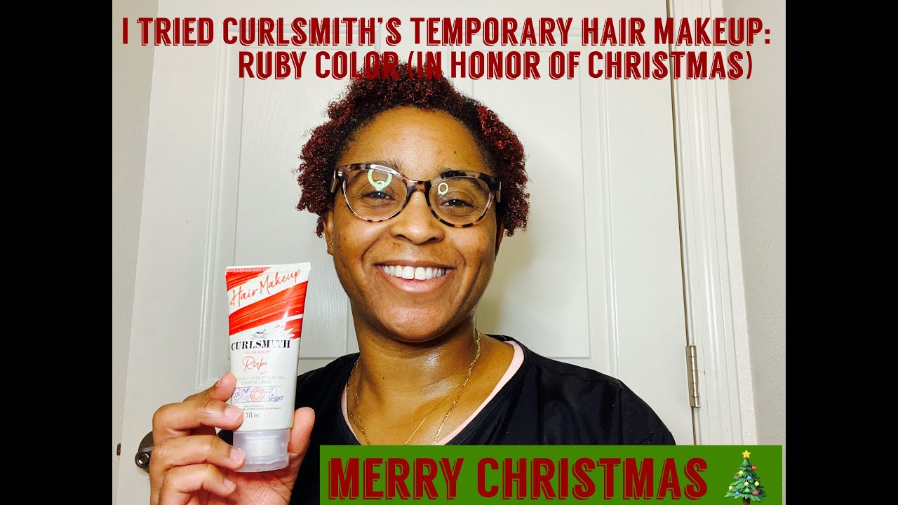 I Tried Curlsmith's Ruby Temporary Hair Makeup On My 4c Hair In Honor ...
