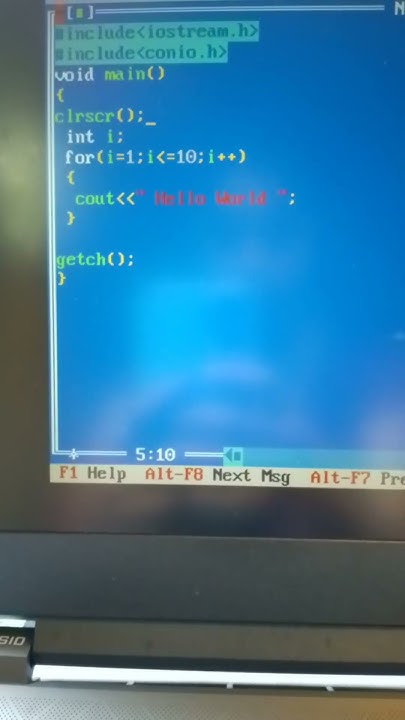 "Hello World" using for loop in c++ || #coding #programming #program #youtubeshorts #youtube ...