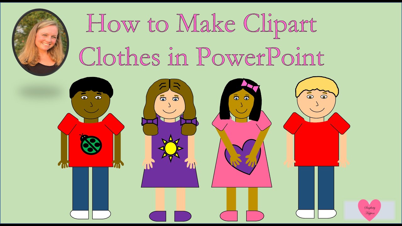 How to Make Clipart People in PowerPoint (shirt, pants, dresses, arms ...