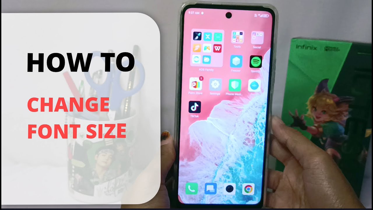 How to Change Font Size in Infinix Note 30 Nfc/Note 30 Pro | Increase ...