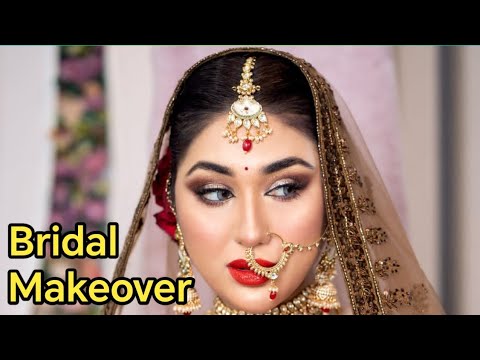 Bridal makeover videos || Bridal makeover done | Grammen beauty parlour - YouTube