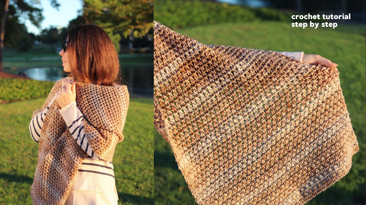 Easy Crochet Scarf for Beginners | Step by Step Tutorial - YouTube