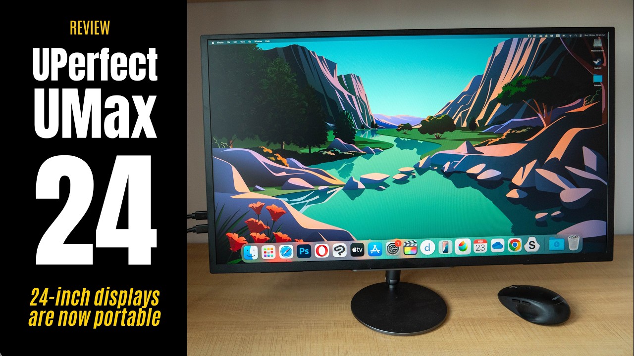 UPerfect UMax 24 (review): 24-inch displays are now portable - YouTube