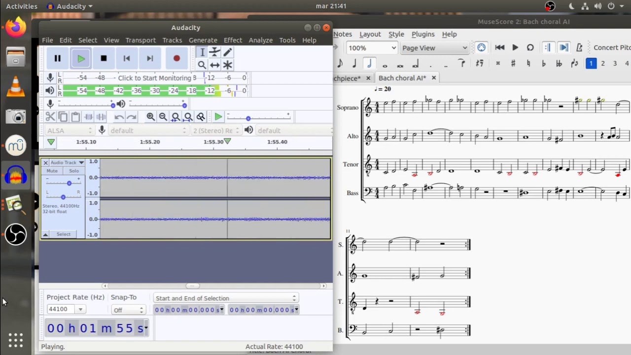 Bach Google Doodle - Choral SATB by MuseScore 2 Midi Chorus - YouTube