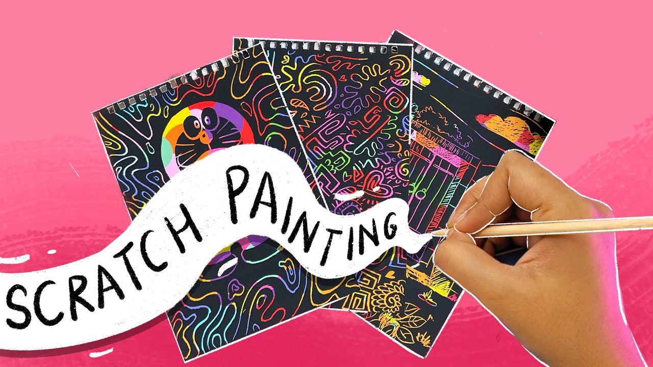 I tried Scratch Painting 😱 #art #artist - YouTube