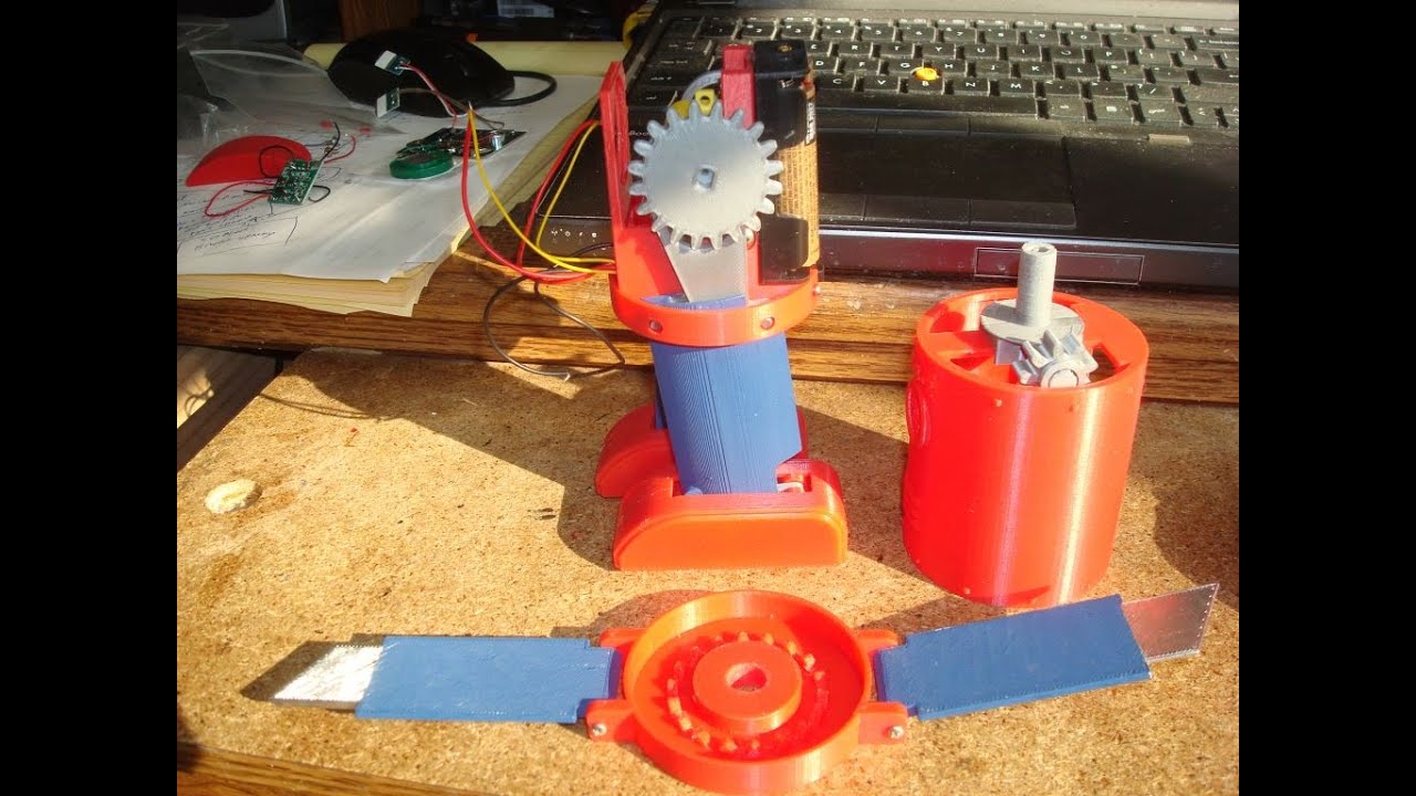 Lets build the Zom-Bot-2. 3d printed Zombie chopping , walking, and ...