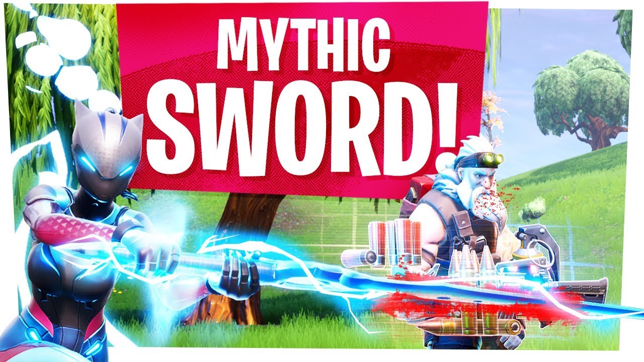 FIRST REACTIONS to the NEW MYTHIC Infinity Sword in Fortnite... - YouTube