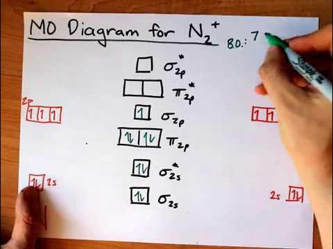 Molecular Orbital (MO) Diagram of N2(+) - YouTube