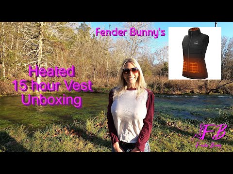 FTVOGUE Lightweight Women’s Heated Vest with Battery Pack, Black unboxing