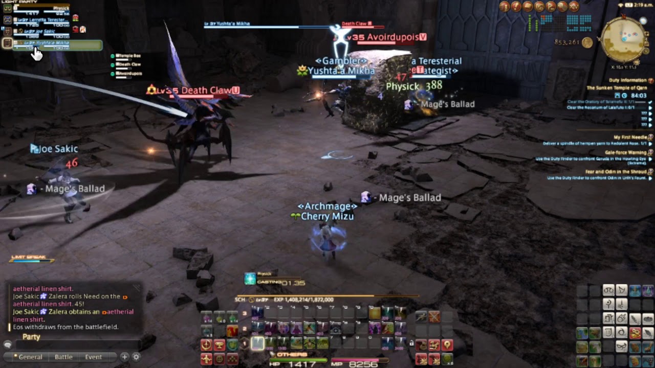 FINAL FANTASY 14 Online - The Sunken Temple of Qarn - YouTube