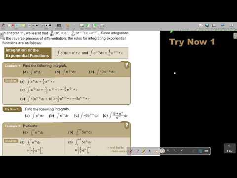 12 1 Further Integration Integration of Exponential Functions Part 1 ...