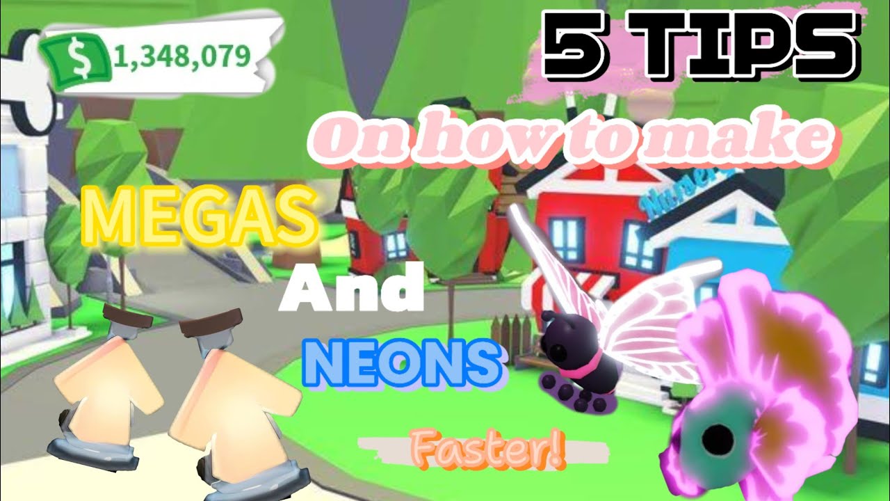 5 TIPS on how to make NEONS and MEGAS faster in ADOPT ME! 💕 | #adoptme ...
