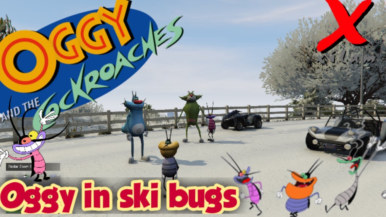 #Oggy in Ski Bugs #Gta5 - YouTube
