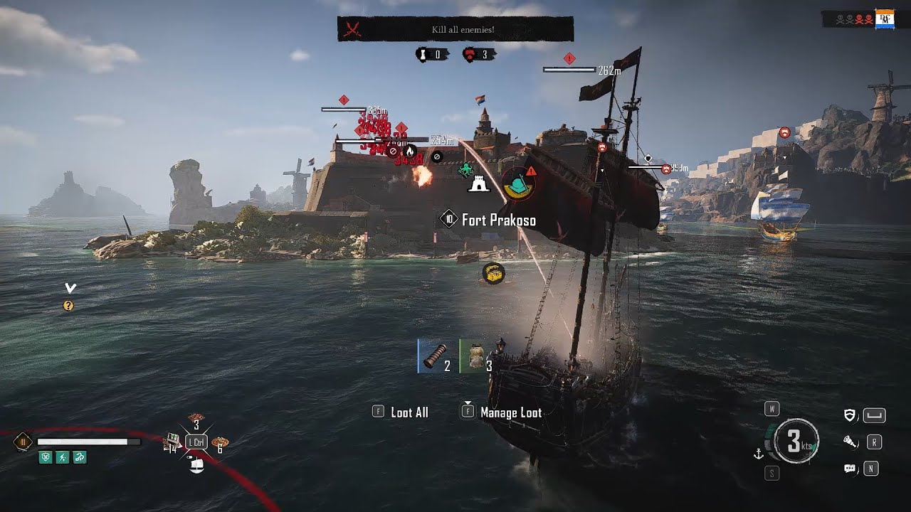 Skull And Bones.S1. Padewakang Rocket Launcher Solo Plunder Build ...