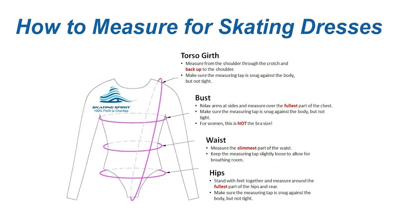 How to measure for figure skating dresses - YouTube