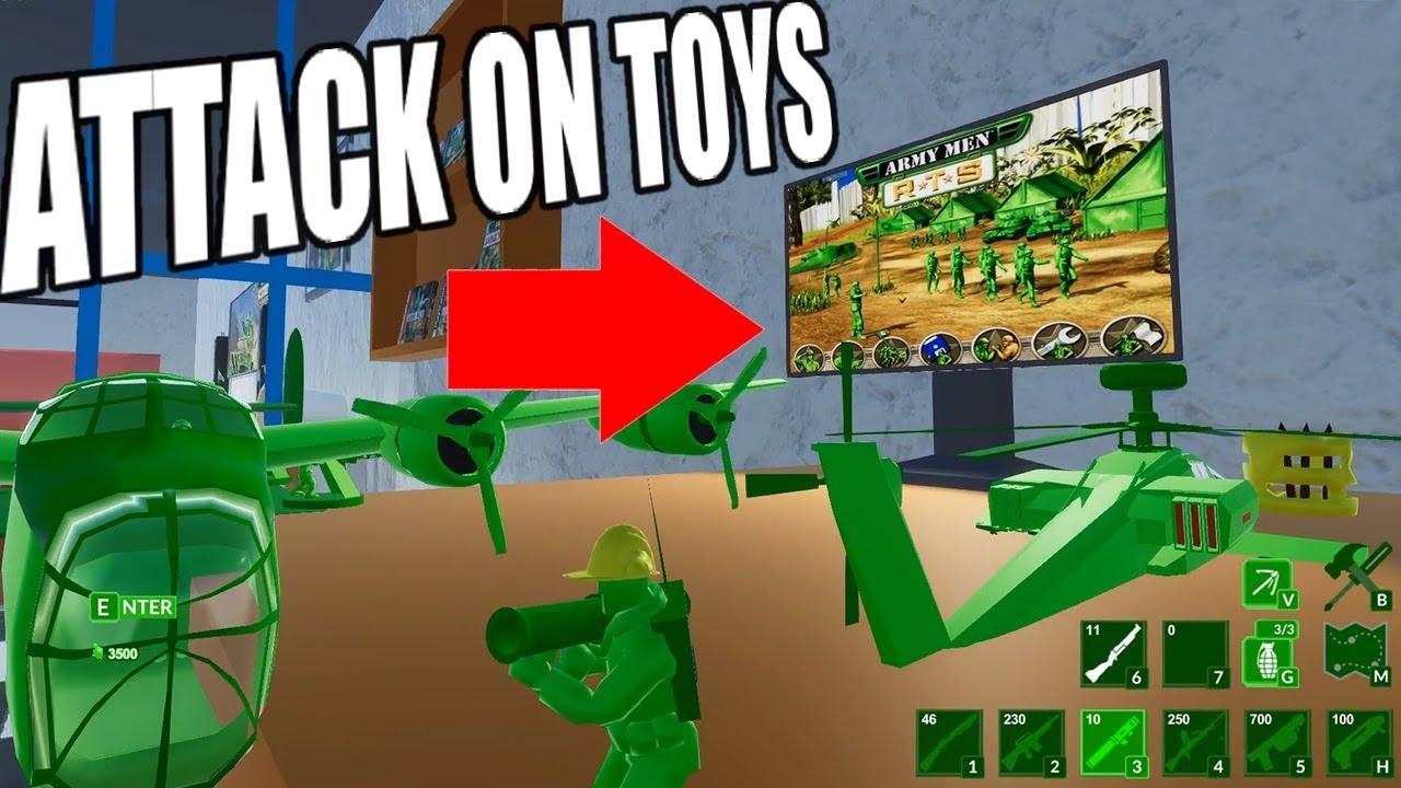 Army Men RTS 2? Stopping the Tan Invasion Attack on Toys - YouTube
