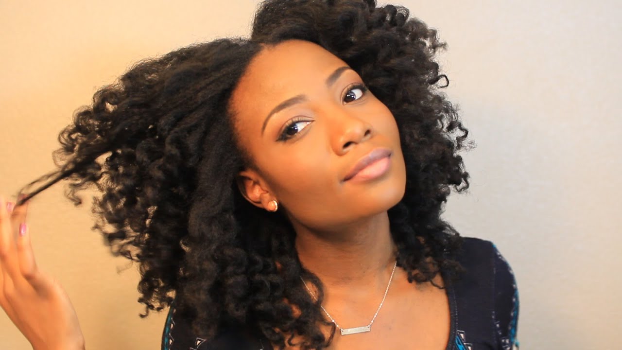 Two Strand Twist N Curl Tutorial | UnearthedAmber - YouTube