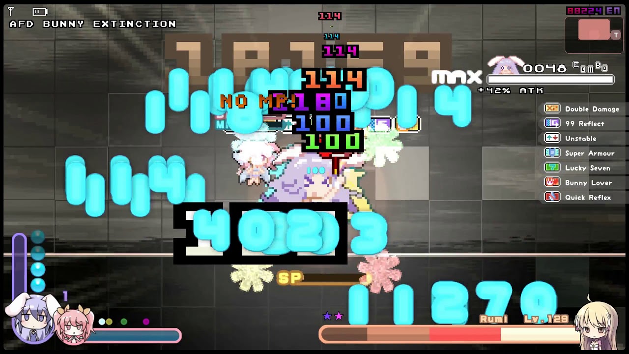Rabi-Ribi: Rumi on AFD+BEX [No Consumables/Buffs + No Hit] - YouTube