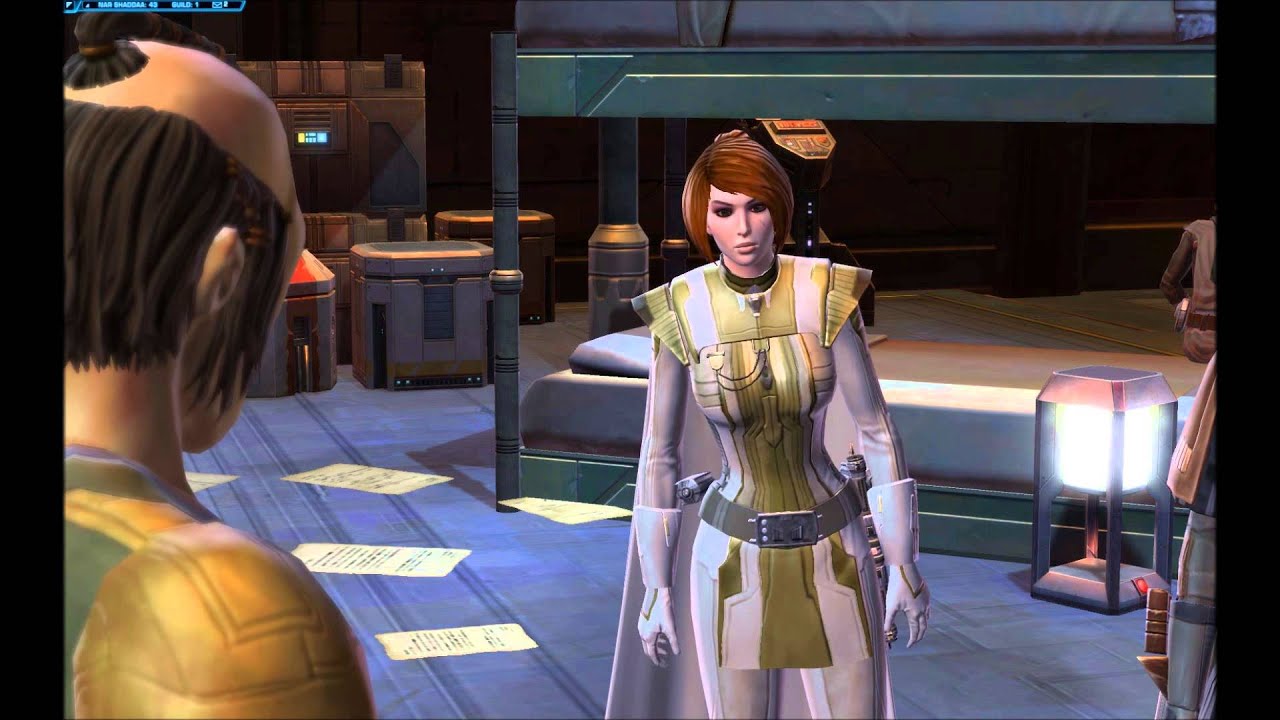 SWTOR - Female Jedi Knight Class Storyline - Back to Nar Shadaa - YouTube