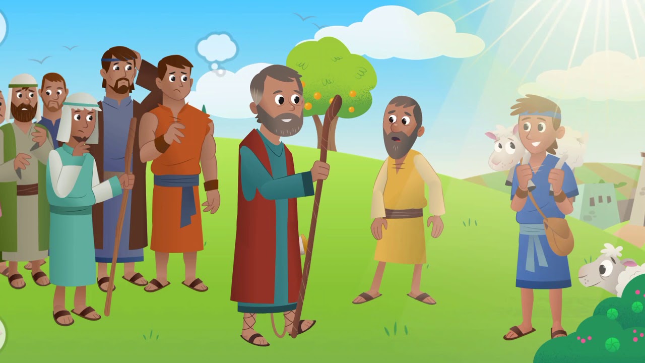 Cerita sekolah minggu Daud dan Goliat ( 5 batu, pengumban dan Gergasi ...