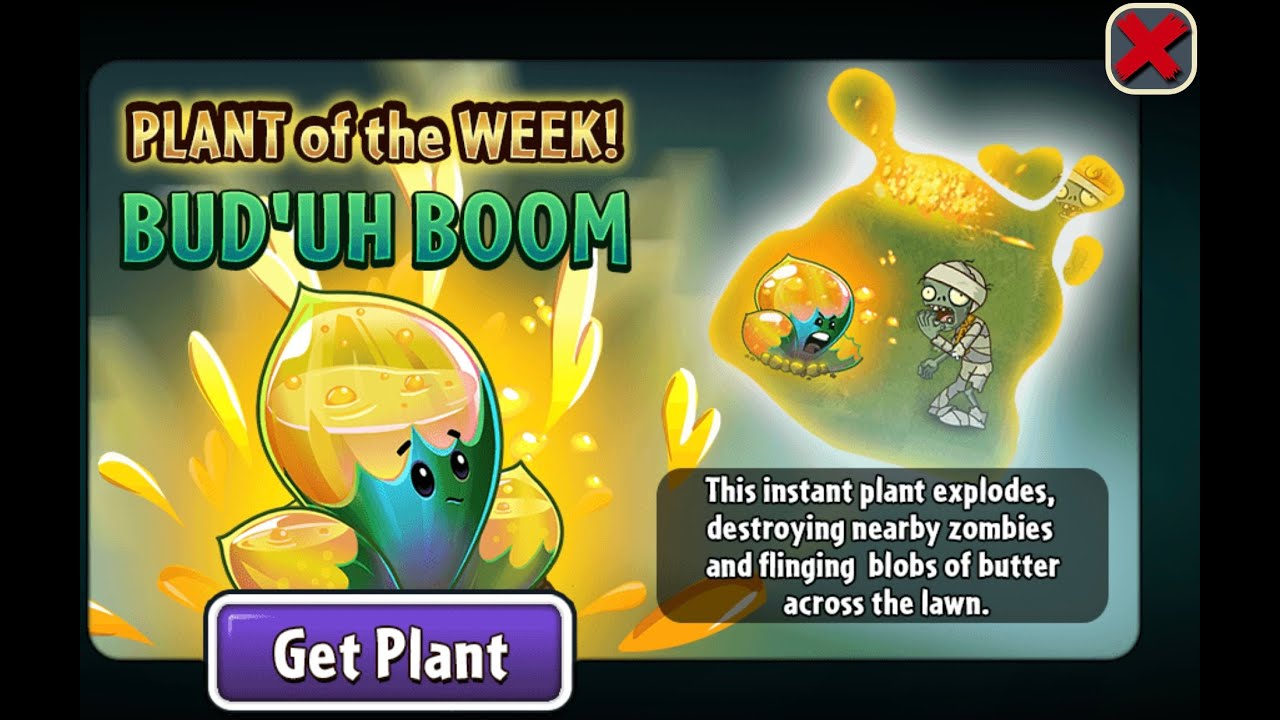 Plants vs Zombies 2–Bud uh Booms POTW Thymed Event (Level 1-5) - YouTube