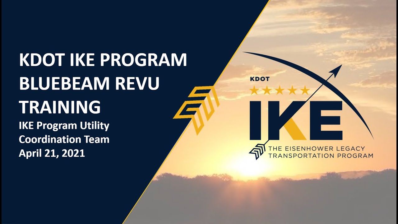 KDOT IKE PMC Bluebeam Revu Training - YouTube