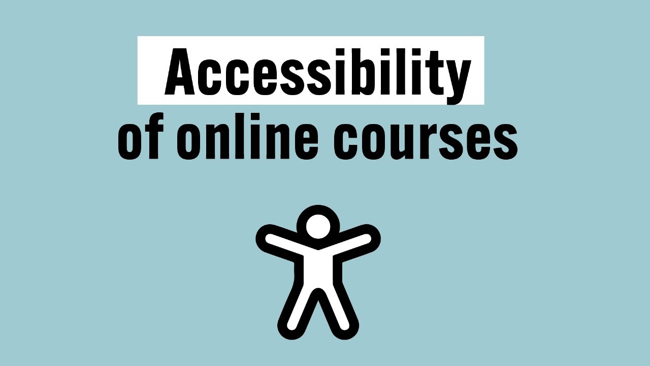 [TEASER] Accessibility of online courses - YouTube