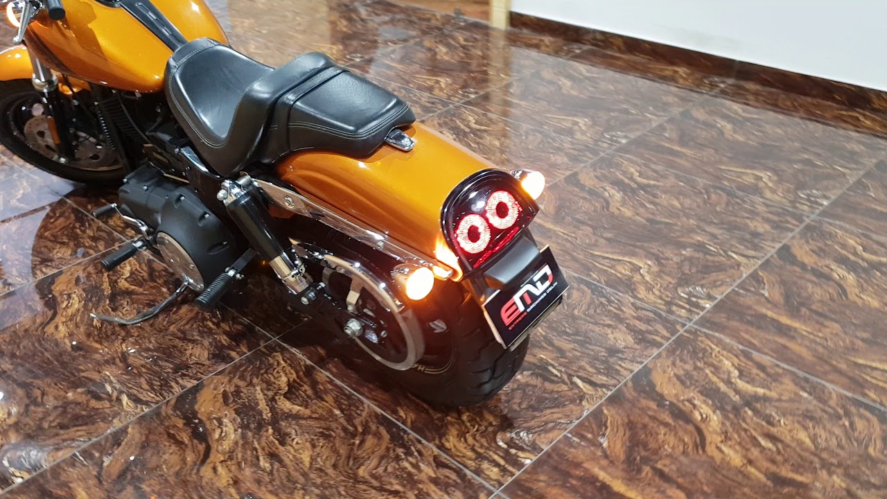 HARLEY DAVIDSON FATBOB AMBER WHISKEY COLOR 2014 DL PASSING - YouTube