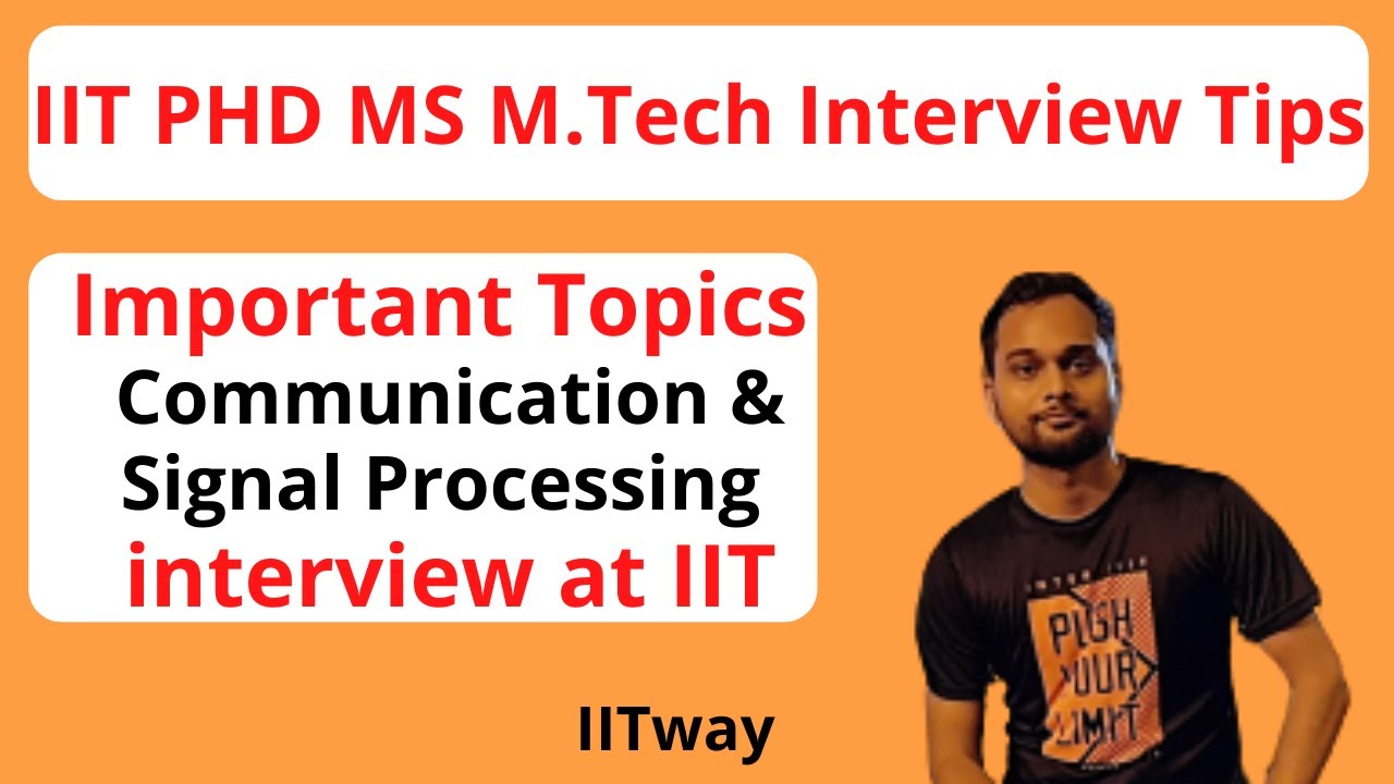 IIT Communication MTech MS PHD interview Question GATE ECE - YouTube