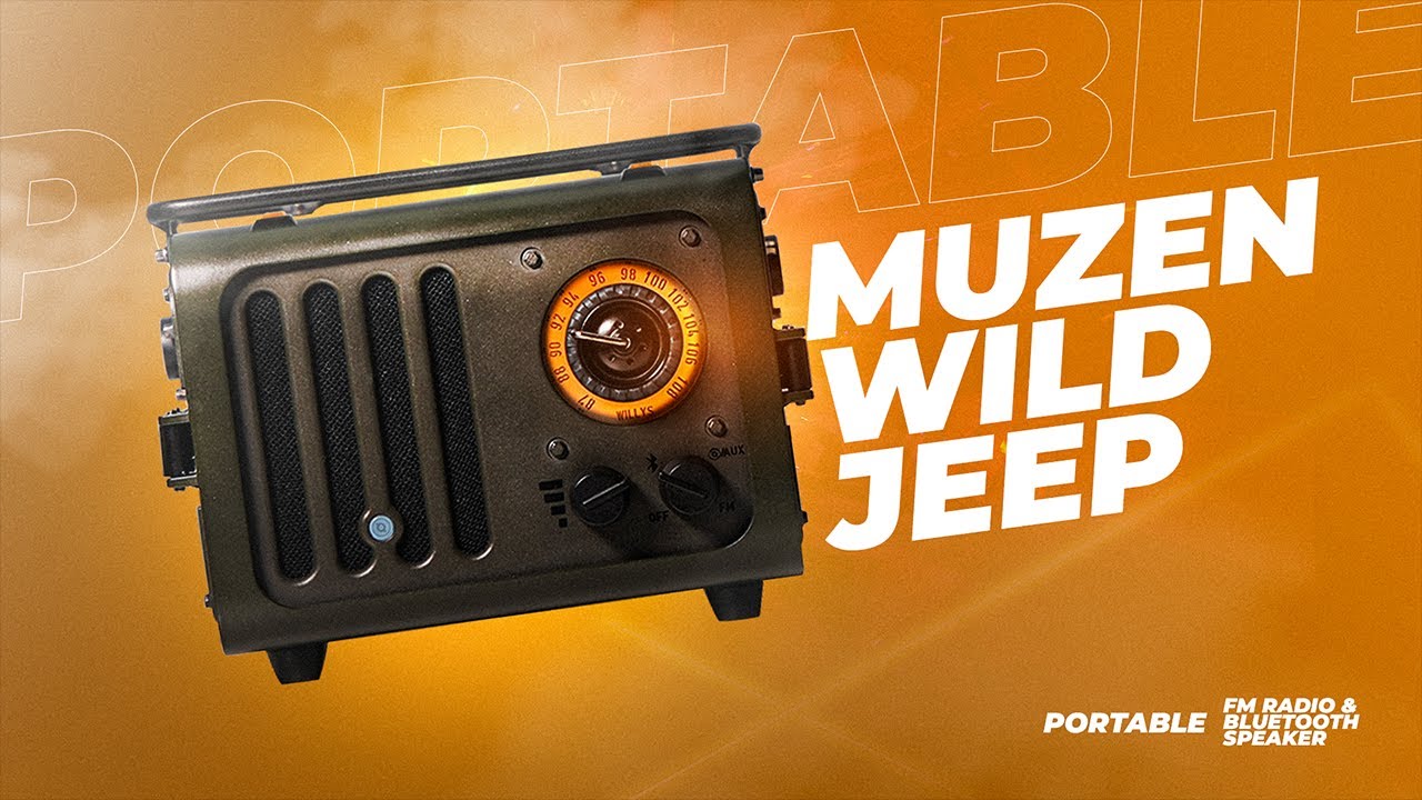 MUZEN Wild Jeep Portable FM Radio & Bluetooth Speaker Unboxing - YouTube