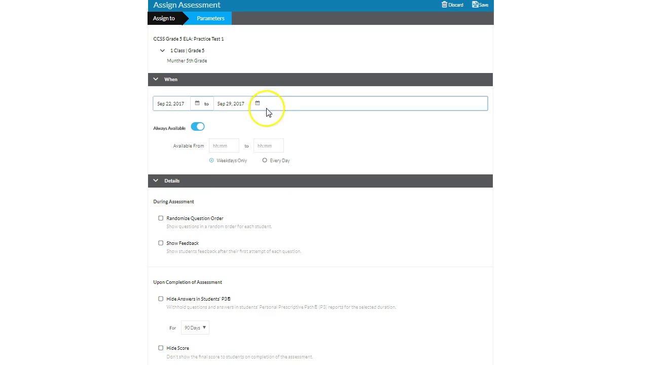Measuring Up Live Current Insight Customers: Assign an Assessment - YouTube