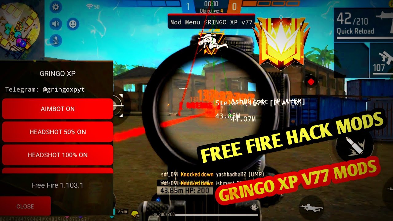 GRINGO XP V77 MODS NENU AND PASSWORD 🔑 AND LINK HACK MODS MENU FREE FIRE HACK MODS #freefire ...