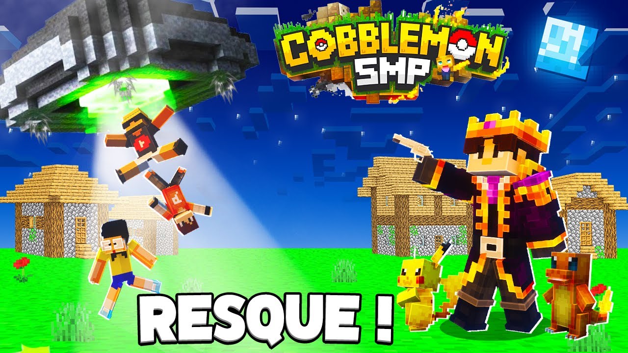 #4x4gaming Ko Bachao | Aliens ka Hamla Ho Gaya | CobbelMon SMP EP 1 # ...