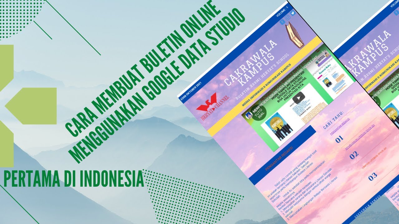 CARA MEMBUAT BULETIN ONLINE MENGGUNAKAN GOOGLE DATA STUDIO SEBAGAI ...
