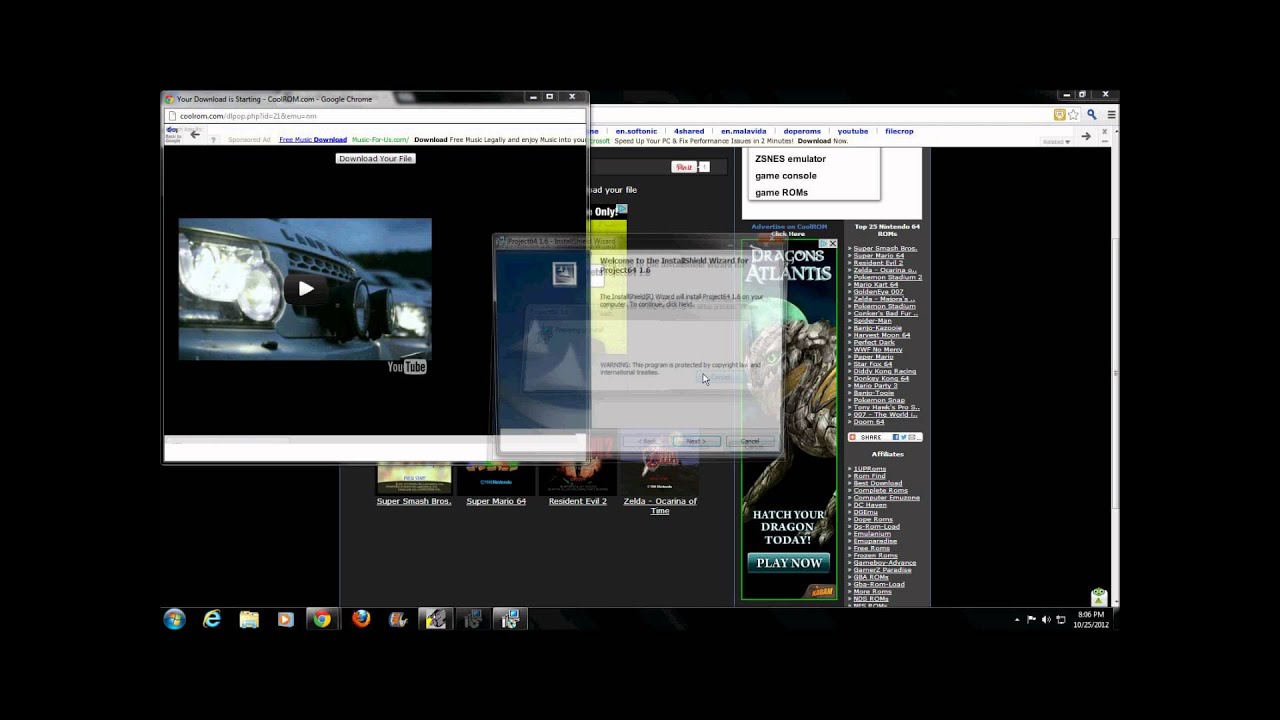 How to download project 64 1.6 - YouTube