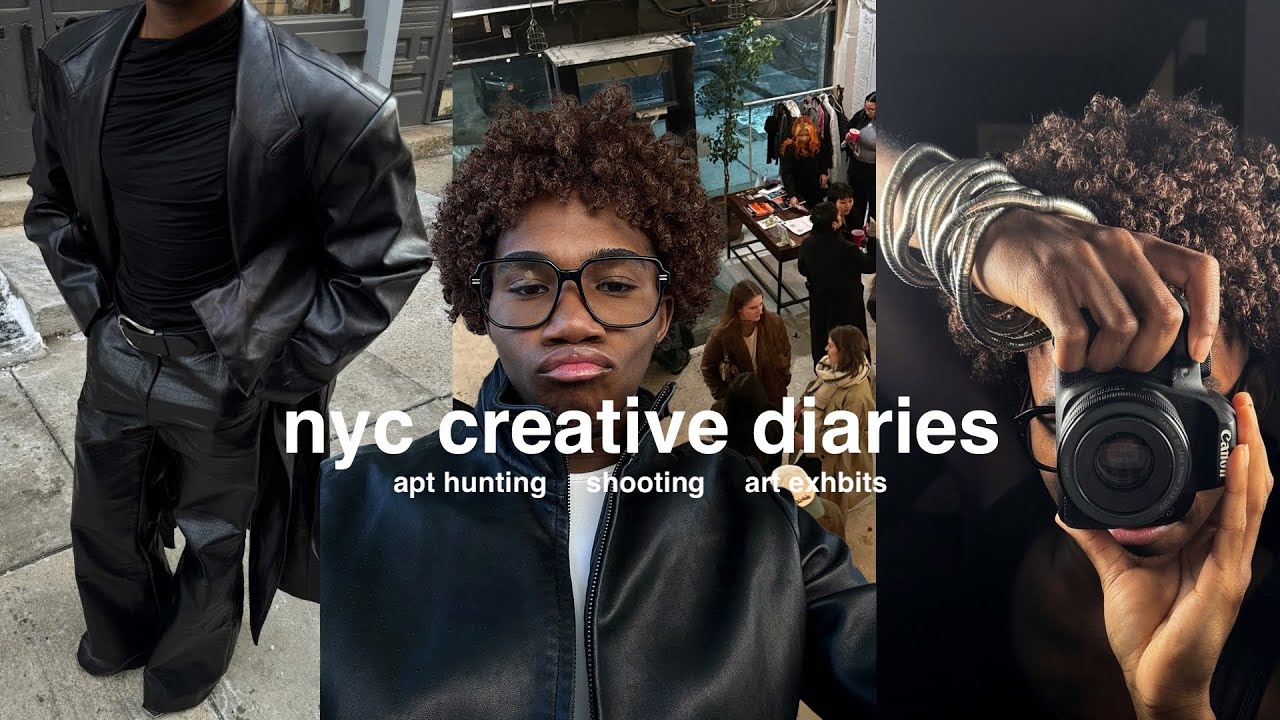 WEEK IN MY LIFE AS A CREATIVE IN NYC | shooting, art exhibits, apt ...