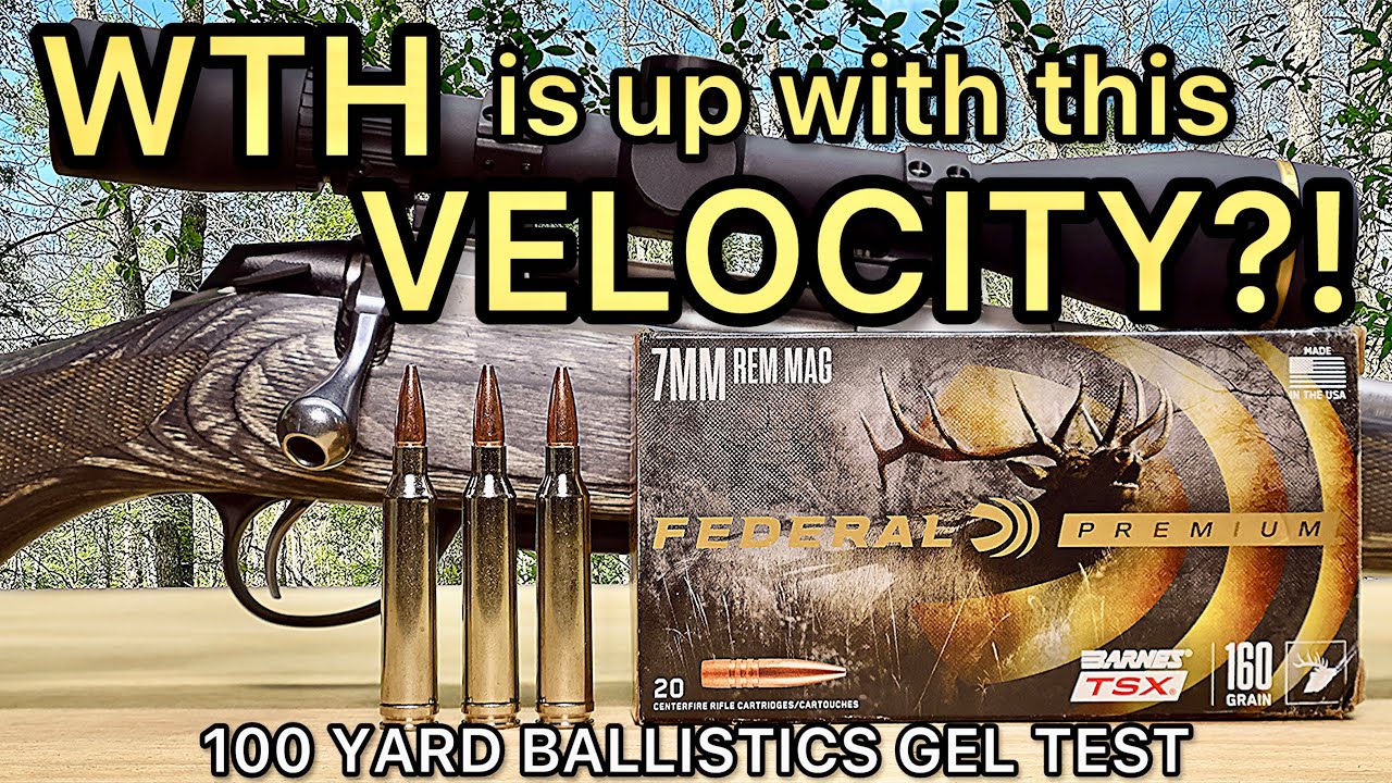 7mm Remington Magnum Barnes TSX Ballistics Gel Ammo Test - YouTube