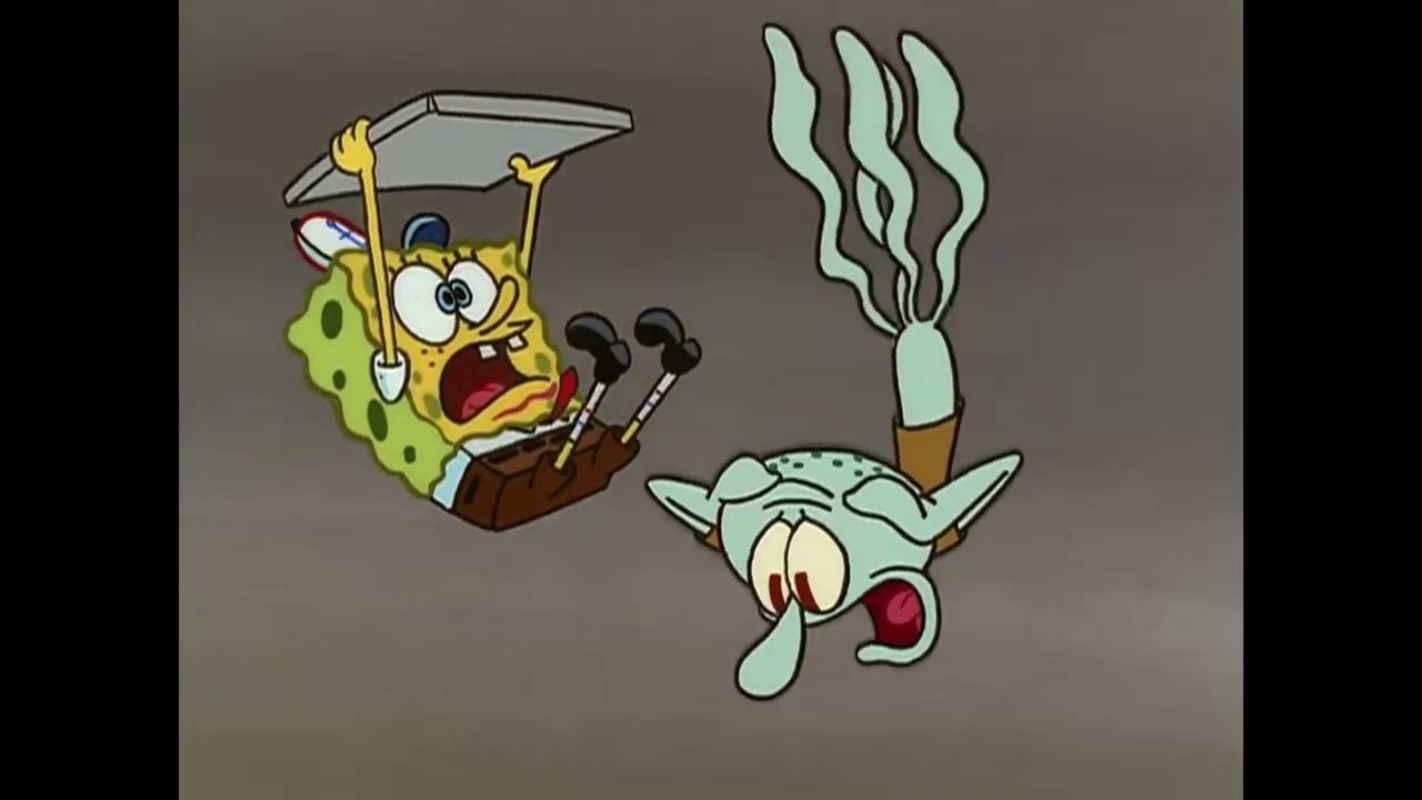 Squidward and SpongeBob Falling for 10 Hours - YouTube