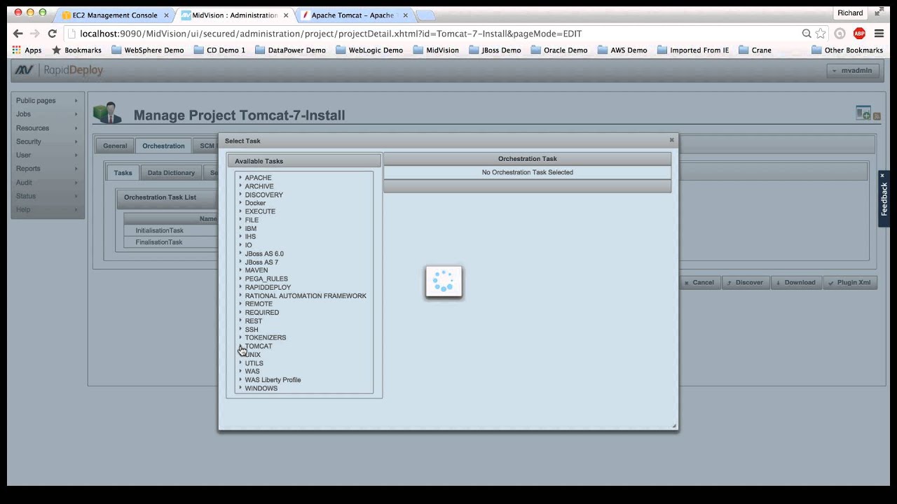 RapidDeploy v4.0 - Part 4: Tomcat install and deploy - YouTube