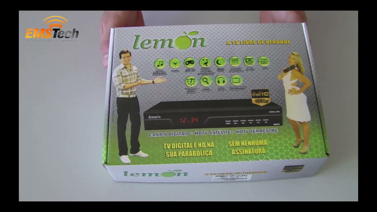 Conversor e Receptor Digital Lemon Dual 300 com Função Gravador e Mídia ...