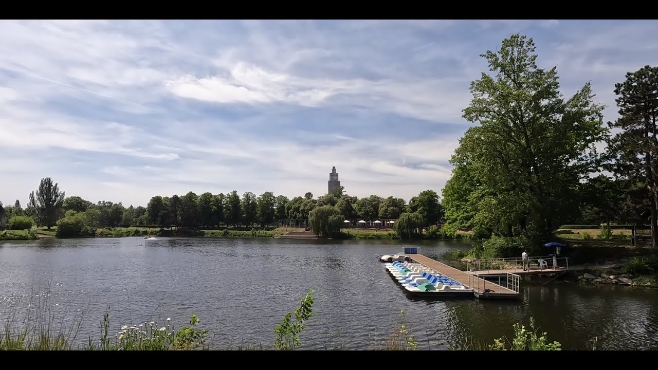 4K Magdeburg Walk from Rotehorn Park to City Center - YouTube