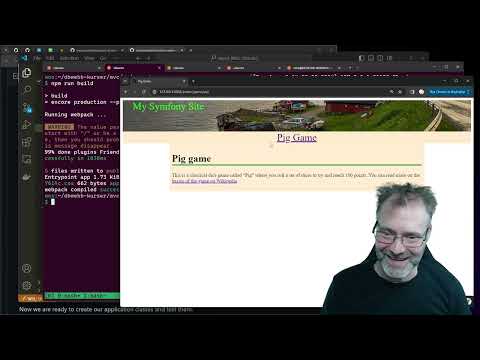 Tisdagszoom mvc kmom02 (3 av 6) - Övning "Skriv applikationskod i Symfony" - YouTube
