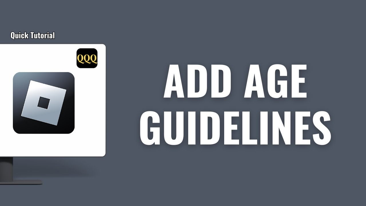 How to Add Age Guidelines to Your Roblox Game - YouTube