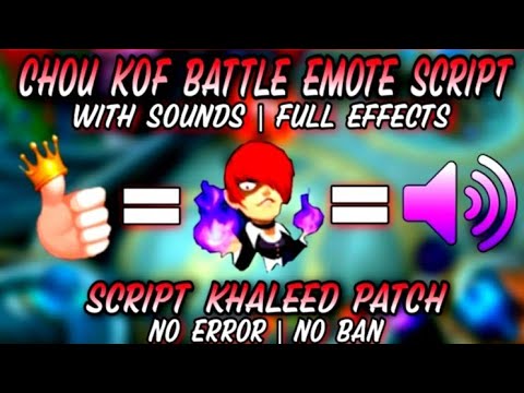Chou Kof Emote Script with Sound Effects | Mobile Legends : Bang Bang ...