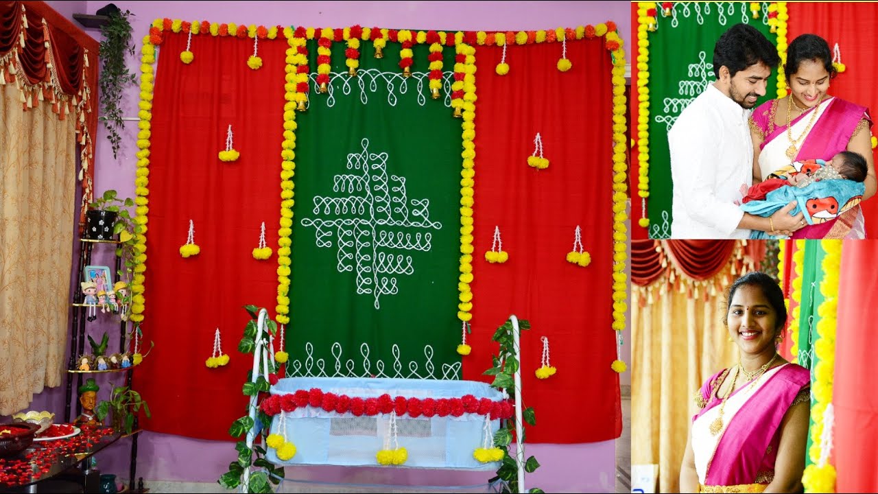 Barasala Decoration at home || Cradle function || Budget friendly ...