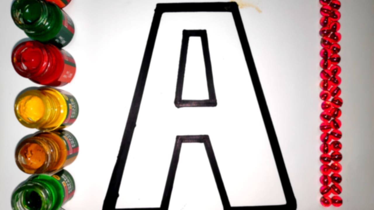 ABC Song+Colouring | Alphabet Song | Drawing Lessons for Kids - YouTube